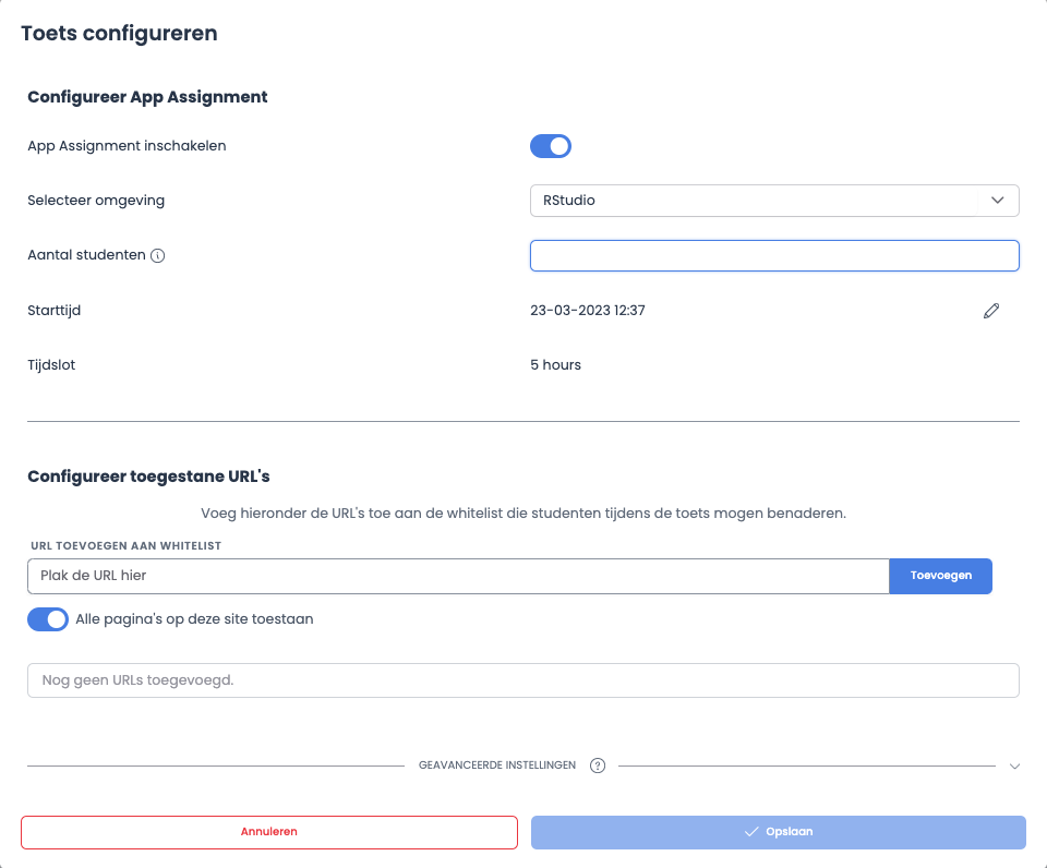 Toets plannen met desktop applicaties – Schoolyear Helpcenter